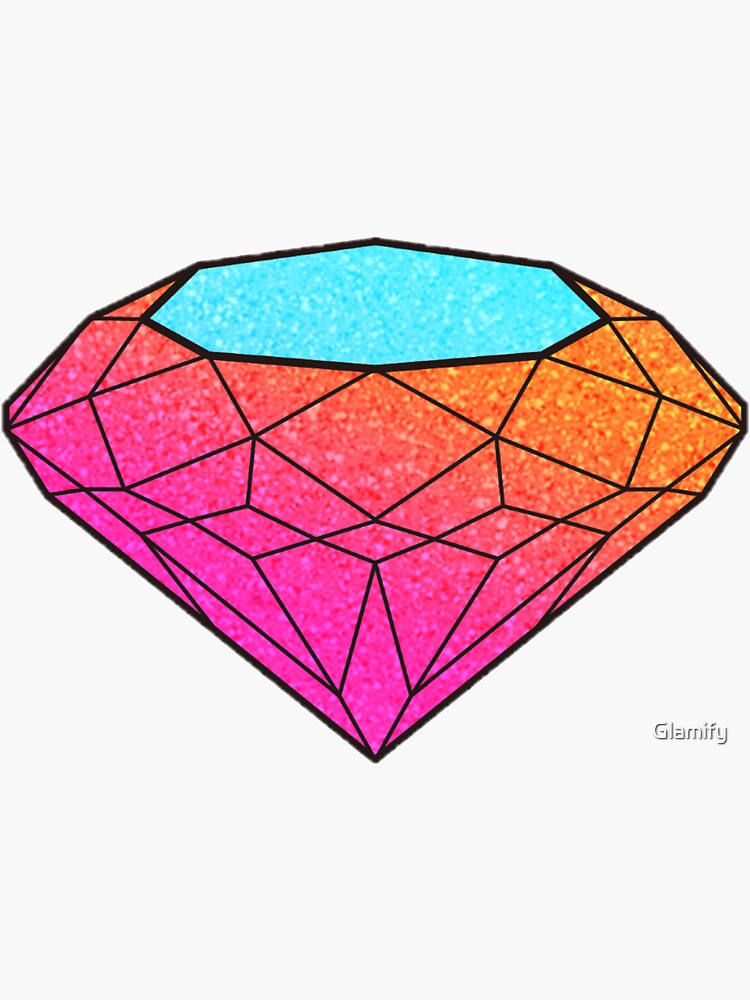 "Diamond " Sticker for Sale by Glamify | Redbubble