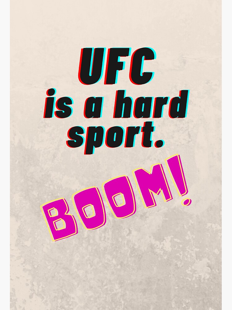 "UFC" Sticker for Sale by SeventyStudios | Redbubble