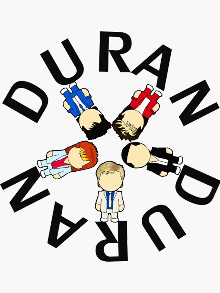 "Duran Duran Band Rock duran duran band rock" Sticker by MYHEARTIMPRINT ...