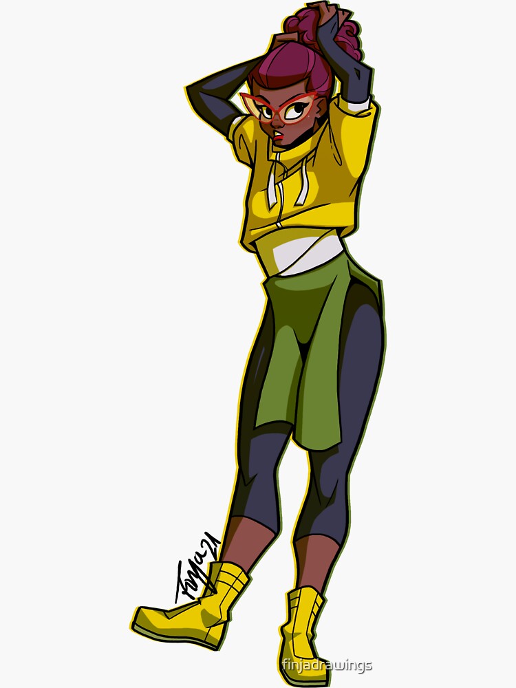 "RotTMNT April O'Neil - Cutie" Sticker by finjadrawings | Redbubble
