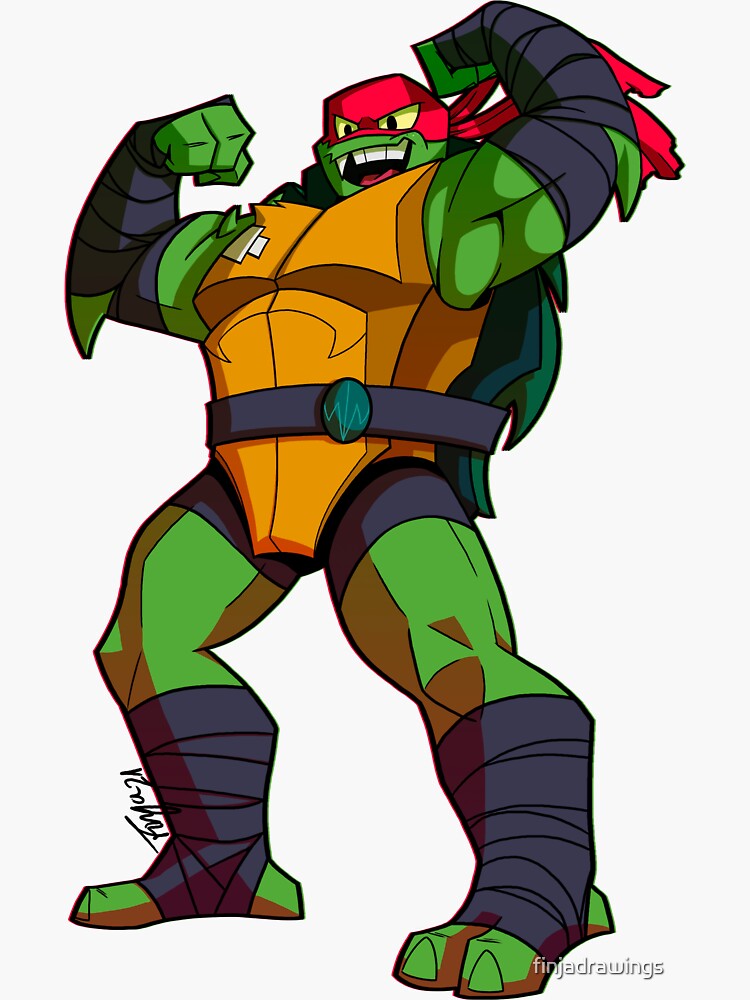 "RotTMNT Raph Hamato - Brawns" Sticker for Sale by finjadrawings ...