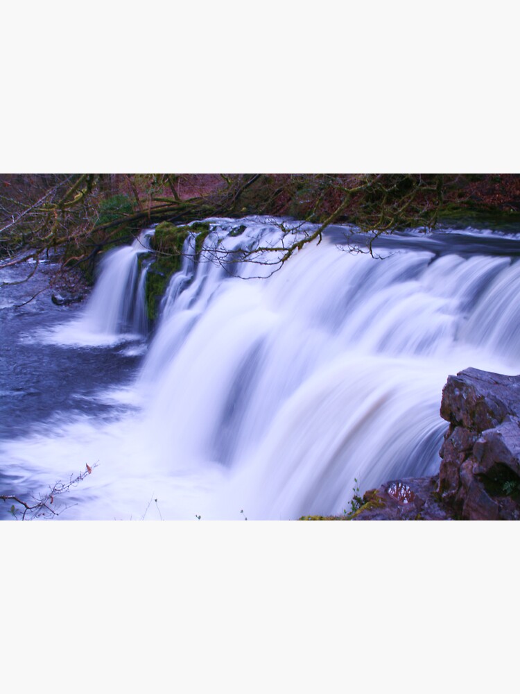 "Waterfall, Ystrad Fellte" Sticker for Sale by RedHillDigital | Redbubble