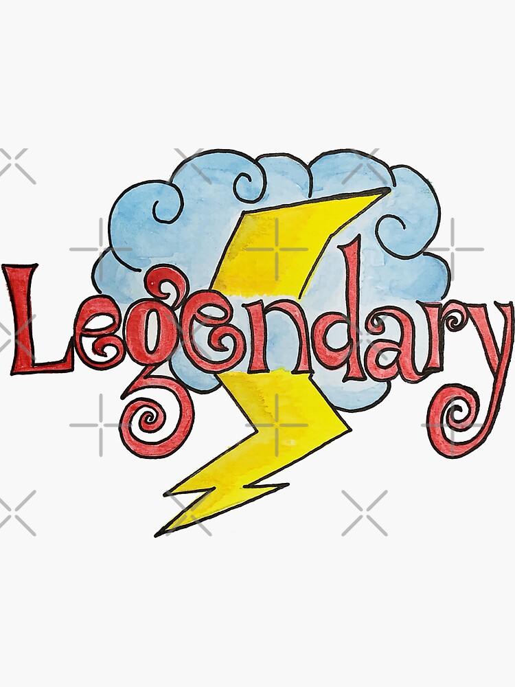 "Legendary" Sticker for Sale by SoLeiArt | Redbubble
