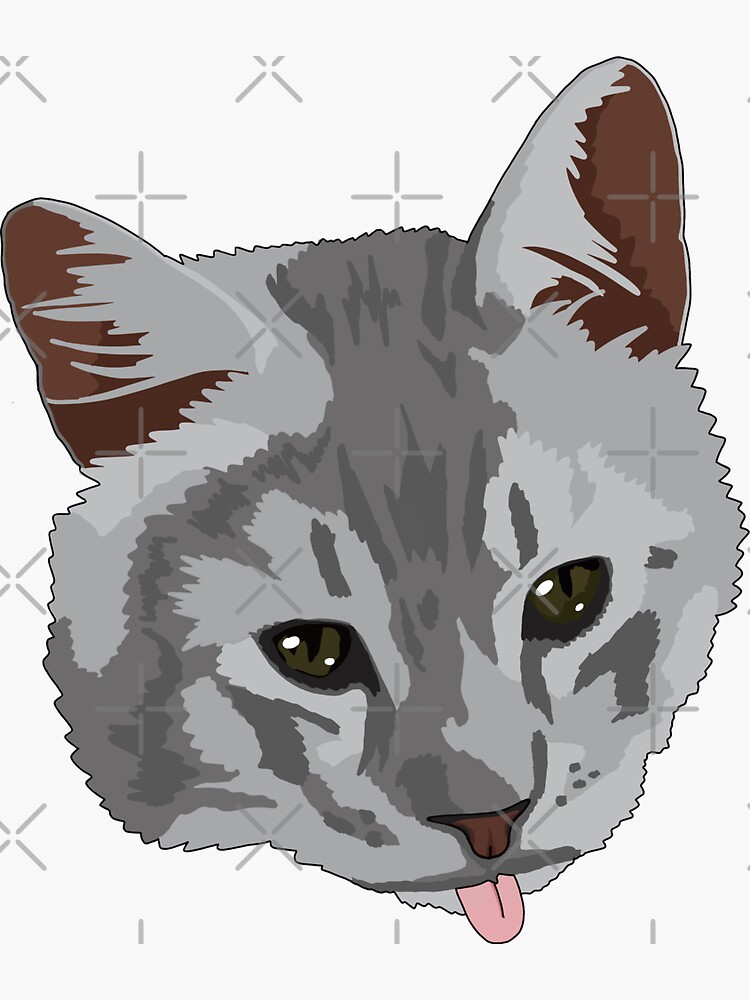 "Cheeky Chappy Cat Design " Sticker for Sale by itschloecleary | Redbubble