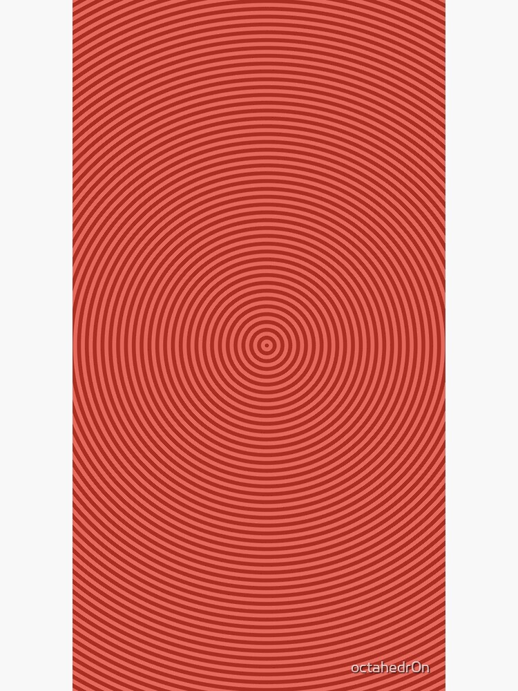 "concentric red rings circles " Art Print for Sale by octahedr0n ...