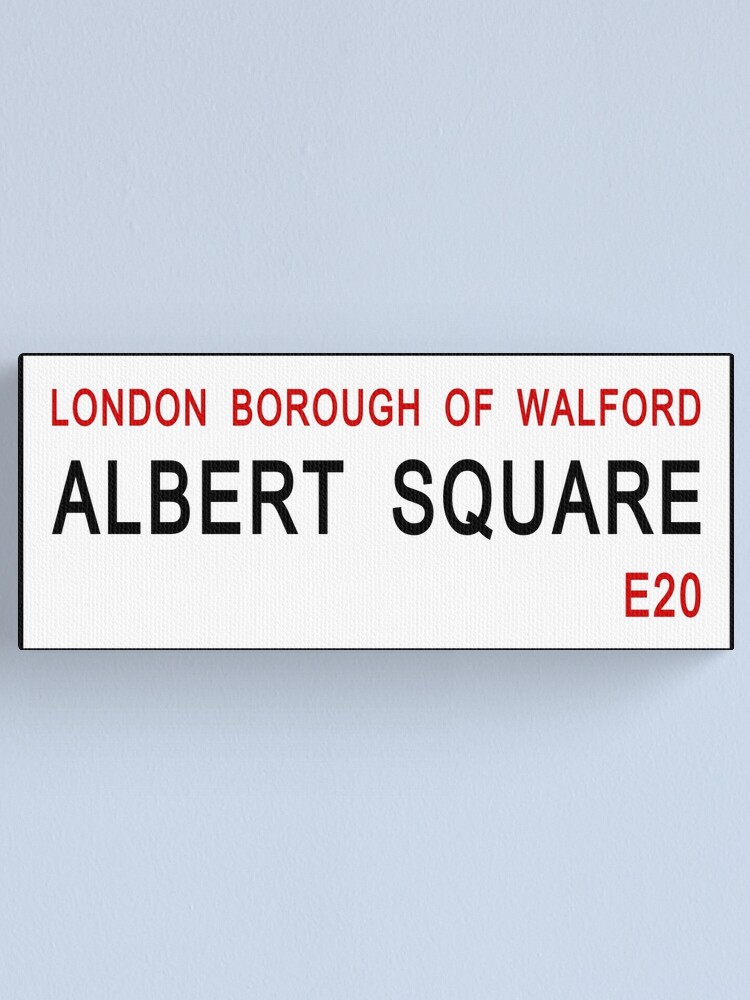 "Eastenders Albert Square Walford E20 London Sign Logo" Canvas Print by ...