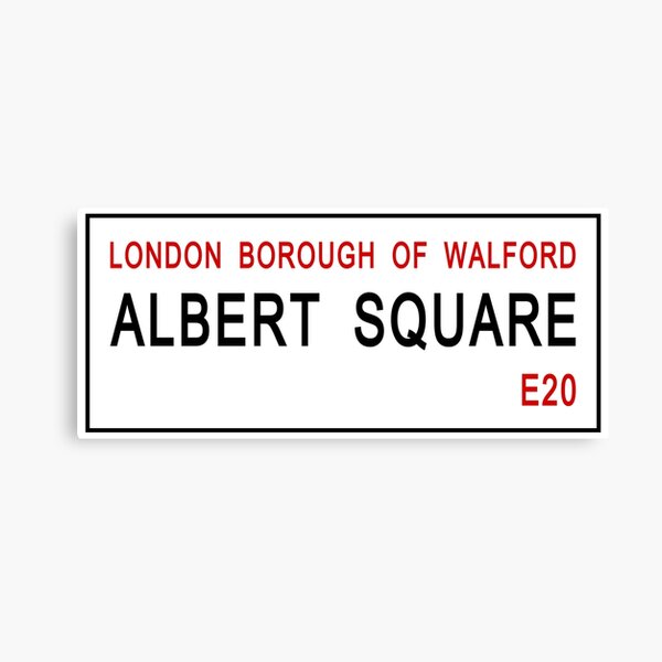 "Eastenders Albert Square Walford E20 London Sign Logo" Canvas Print by ...