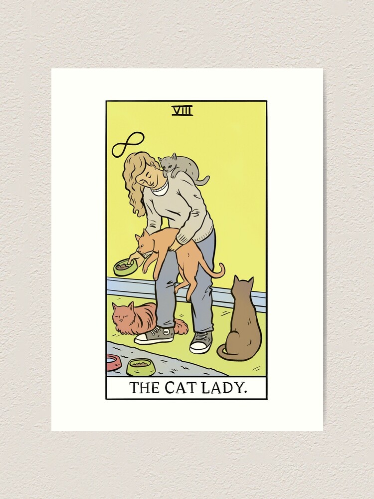 "Modern Tarot - The Cat Lady" Art Print by Arisun | Redbubble