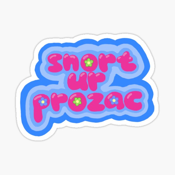 "Snort Ur Prozac Logo" Sticker by snorturprozac | Redbubble