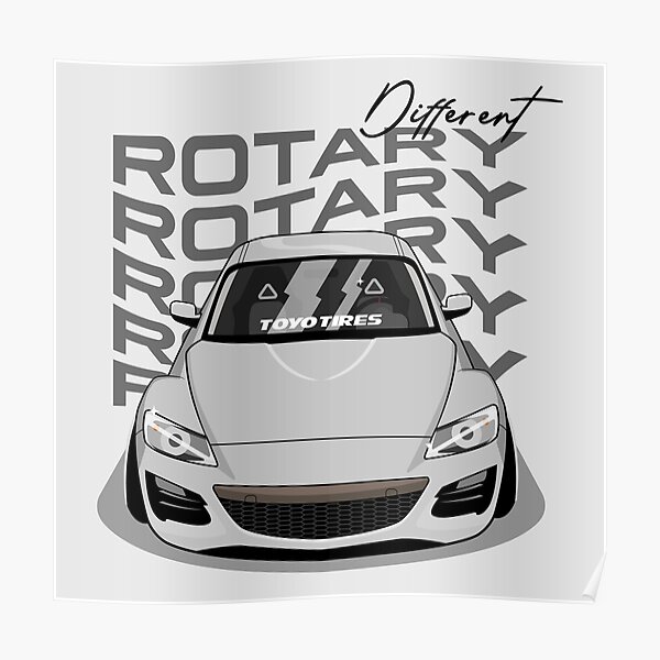 "Mazda RX8 Rotary" Poster by shketdesign | Redbubble
