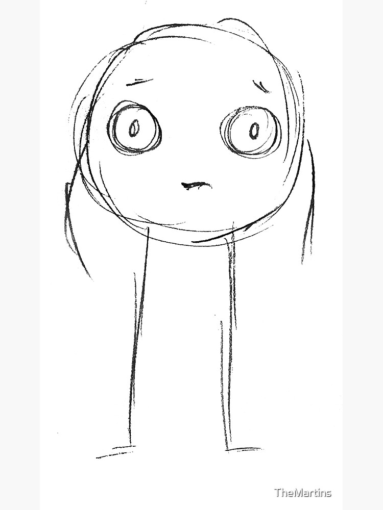 "Confused cute stickman illustration " Poster by TheMartins | Redbubble