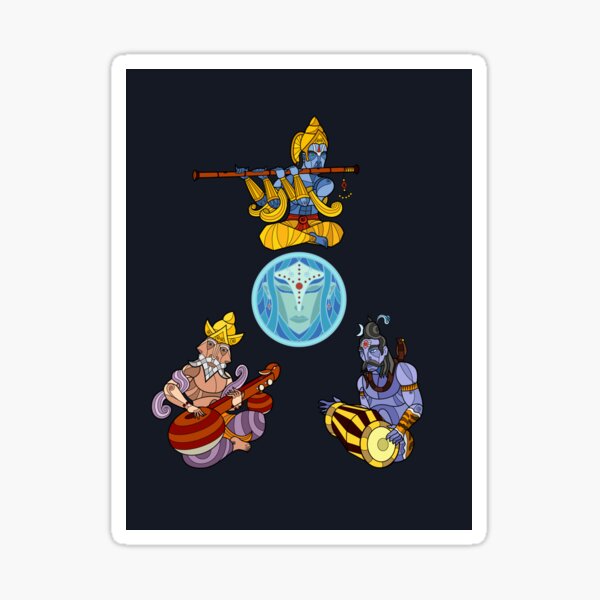 "Musical Trinity" Sticker for Sale by artkarthik | Redbubble
