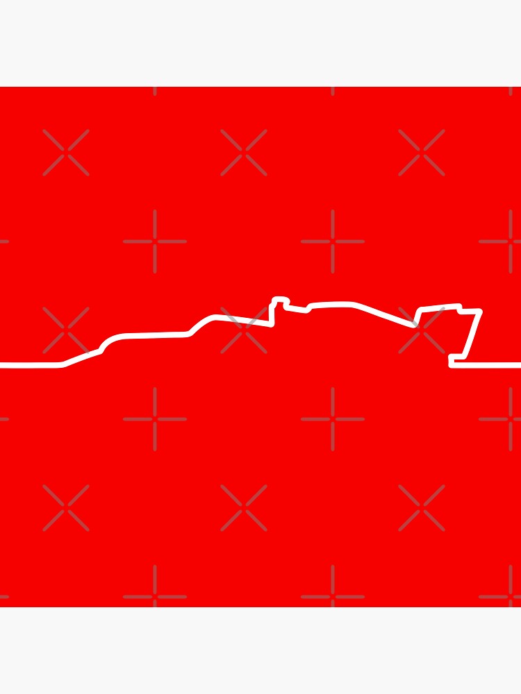 "Ferrari F1 Car Line Art 2 - 2021 Model" Sticker by GreazyL | Redbubble