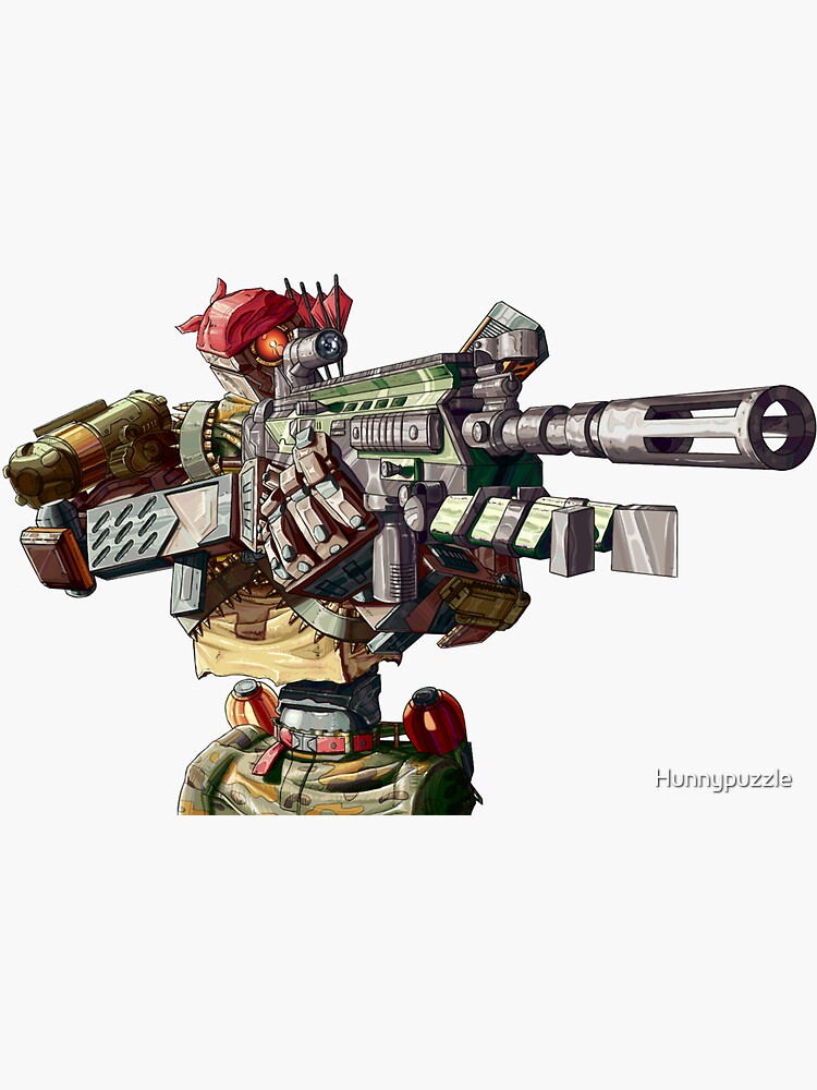 "Pathfinder Full Metal Robot skin - transparent background" Sticker for ...