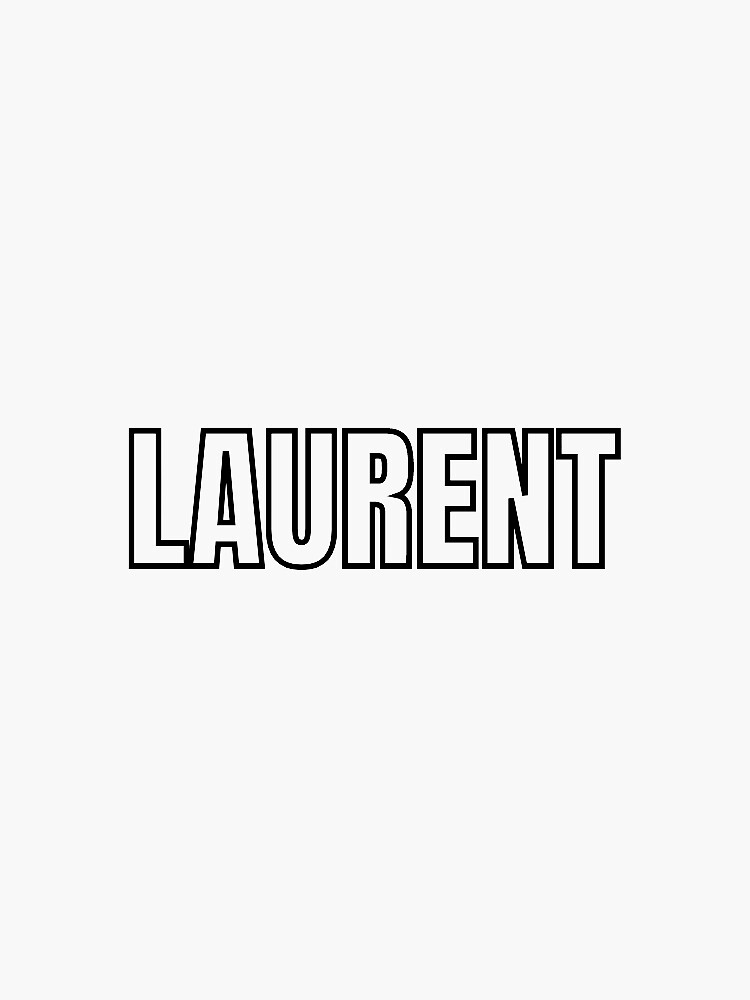 "Laurent first name" Sticker by Lbrouks | Redbubble