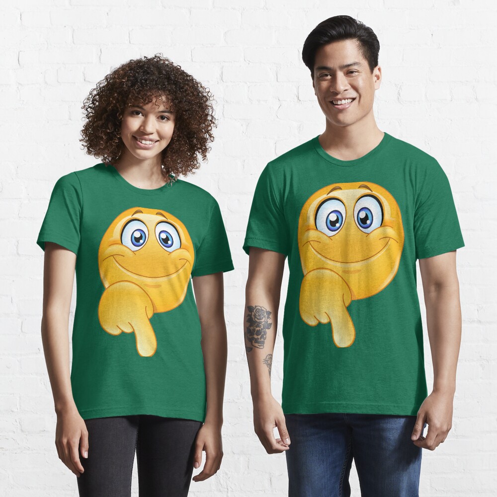 "Emoji emoticon pointing down" Sticker for Sale by Yael Weiss | Redbubble