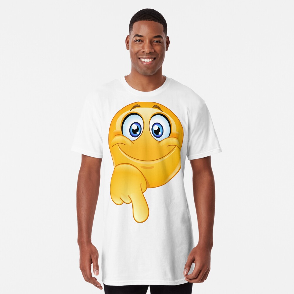 "Emoji emoticon pointing down" Sticker for Sale by Yael Weiss | Redbubble