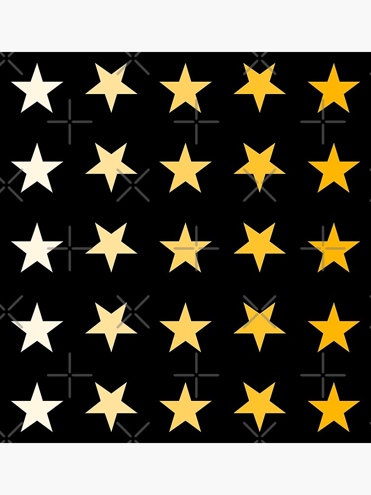 "Star Set Minis in Gold Yellow Gradation" Art Print for Sale by Abde32 ...