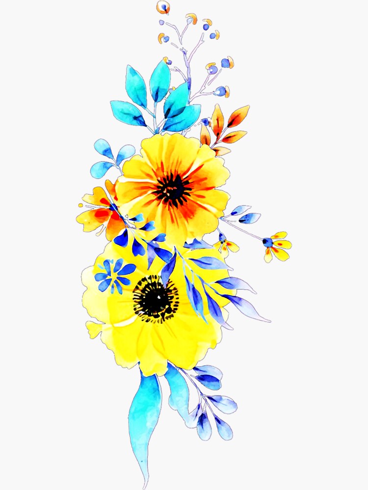 "Flawless Floral Design" Sticker for Sale by SKA-Designs | Redbubble