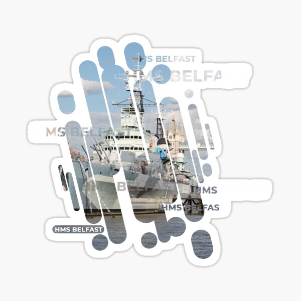 "London City - HMS Belfast" Sticker for Sale by MSGoodies | Redbubble