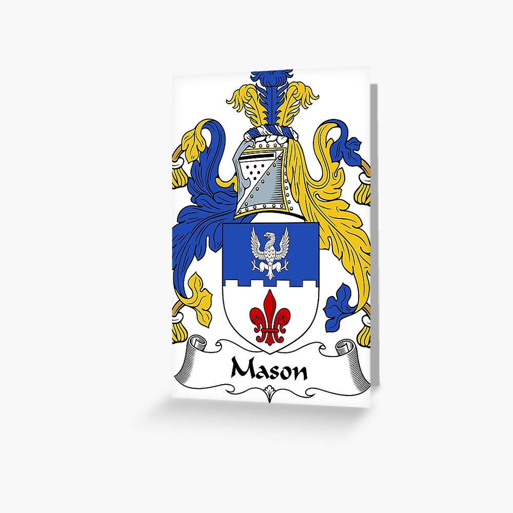 Tarjetas de felicitación «Escudo de armas de Mason / escudo de la ...