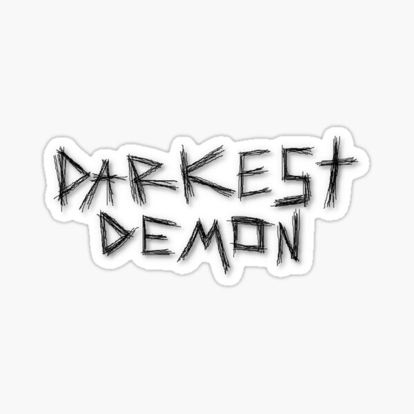 "Darkest Demon Logo" Sticker for Sale by DarkestDemon666 | Redbubble