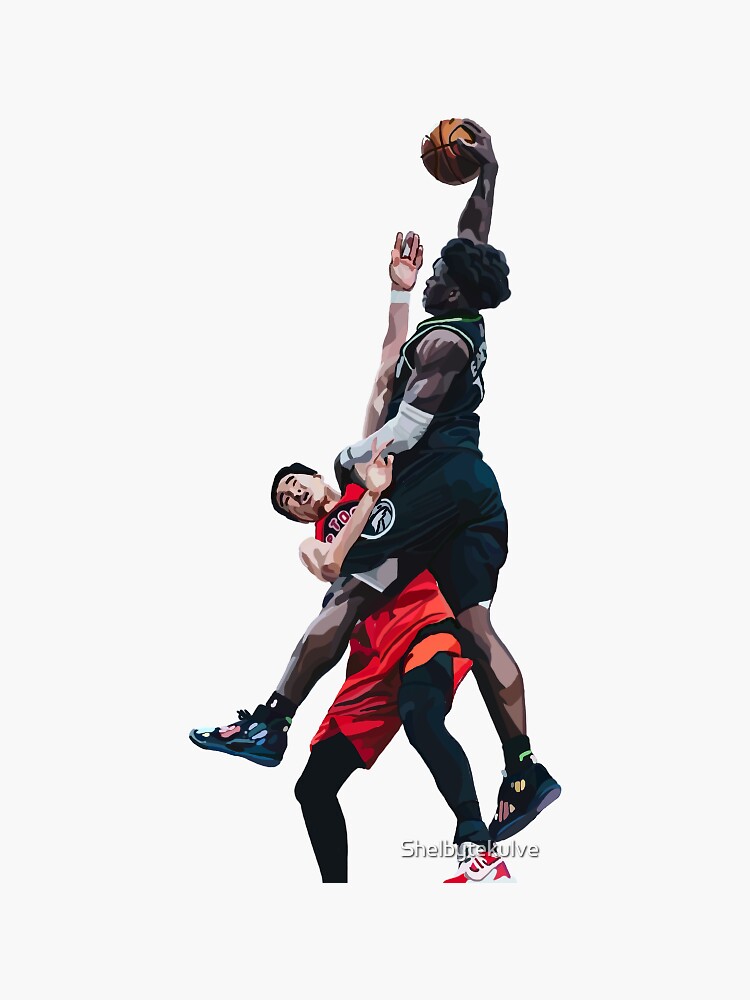 "Anthony Edwards Dunk" Sticker for Sale by Shelbytekulve | Redbubble