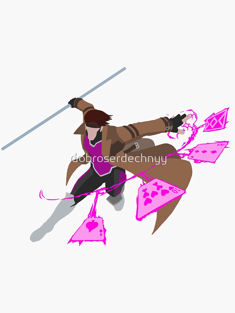 "Gambit" Sticker for Sale by dobroserdechnyy | Redbubble