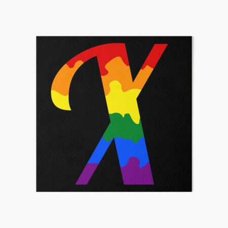 "Letter X - PRIDE Color Splash" Art Board Print by royrahul | Redbubble