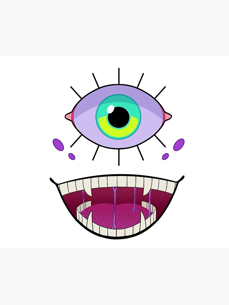 "Alien eye and mouth " Poster by FizzySoda-Art | Redbubble