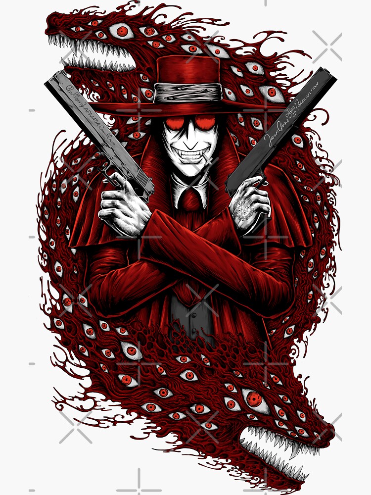 "Hellsing - Alucard" Sticker by SimpleT-S | Redbubble