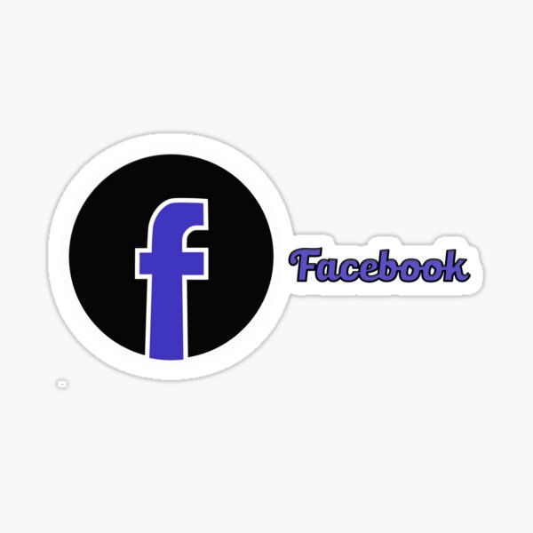 "Facebook Logo" Sticker for Sale by BeautifyDesign | Redbubble