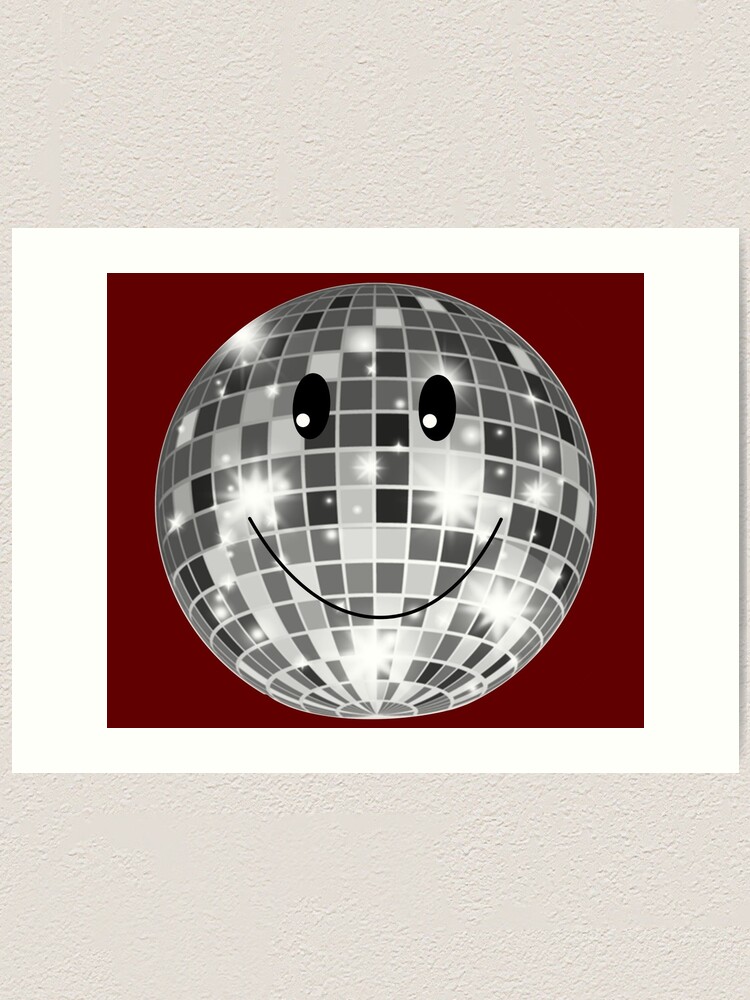 "Smiley Face Disco Ball" Art Print for Sale by ZauralDesigns | Redbubble