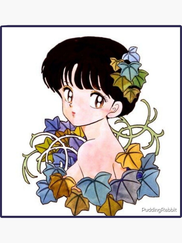 "Akane Tendo with Flowers - Ranma 1/2 Special Edition" Sticker for Sale ...
