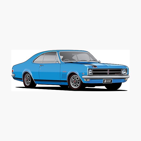 "Holden HK Monaro GTS 327 - Bright Blue" Photographic Print for Sale by ...