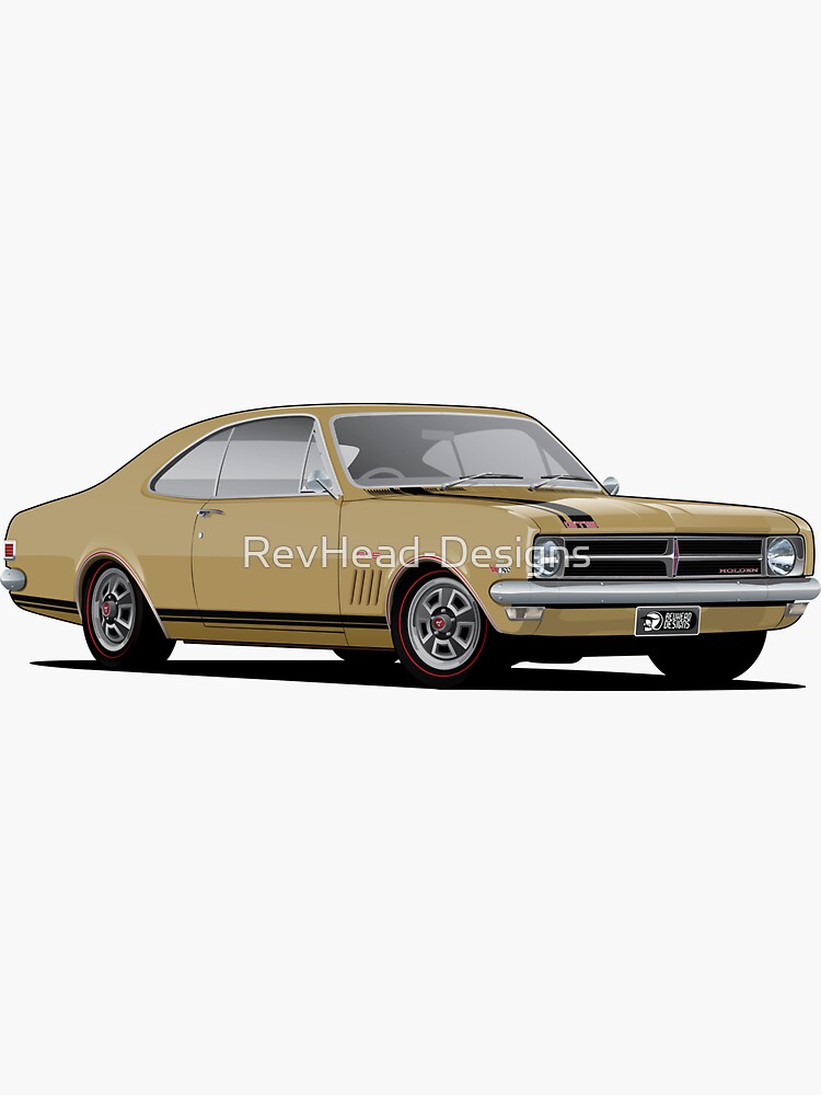 "Holden HK Monaro GTS 327 - Inca Gold" Sticker for Sale by RevHead ...