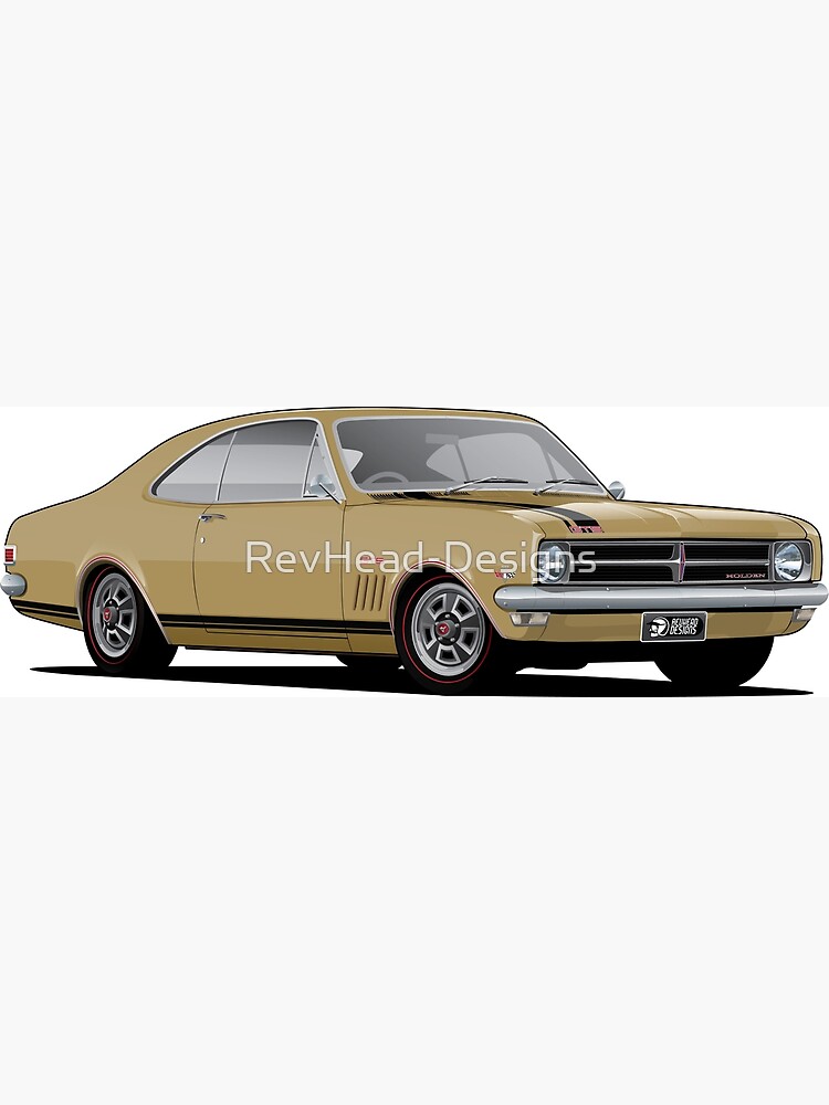 "Holden HK Monaro GTS 327 - Inca Gold" Art Print by RevHead-Designs ...