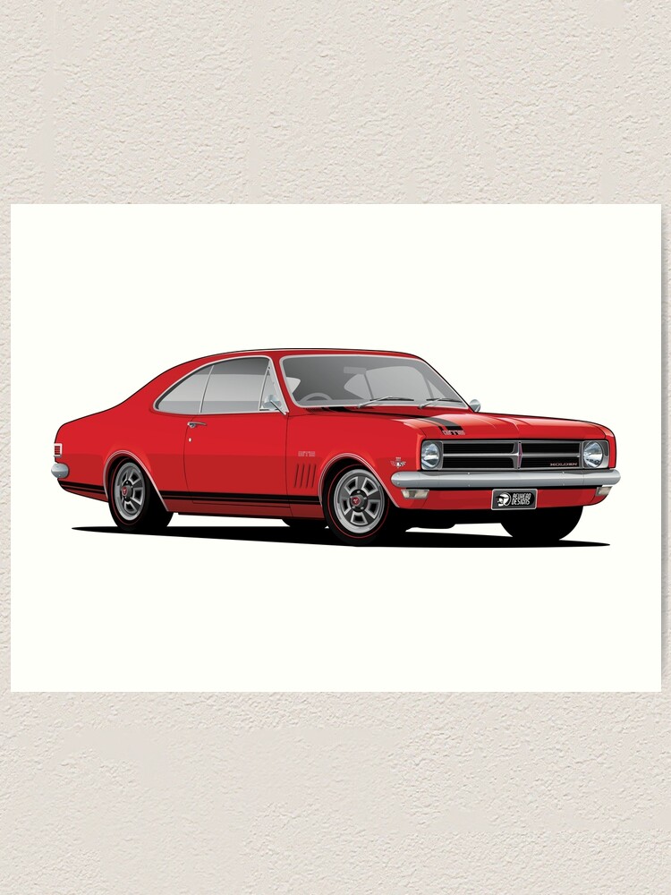 "Holden HK Monaro GTS 327 - Picardy Red" Art Print by RevHead-Designs ...