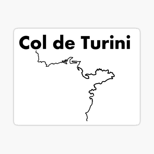 "Kunstwerk der Rallye Col de Turini" Sticker von Motorsportmugs | Redbubble