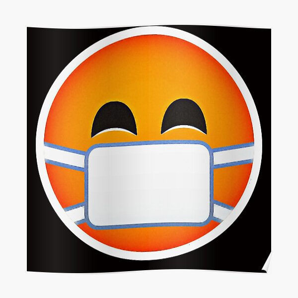 "Smiley corona mask" Poster by Jonathan70320 | Redbubble