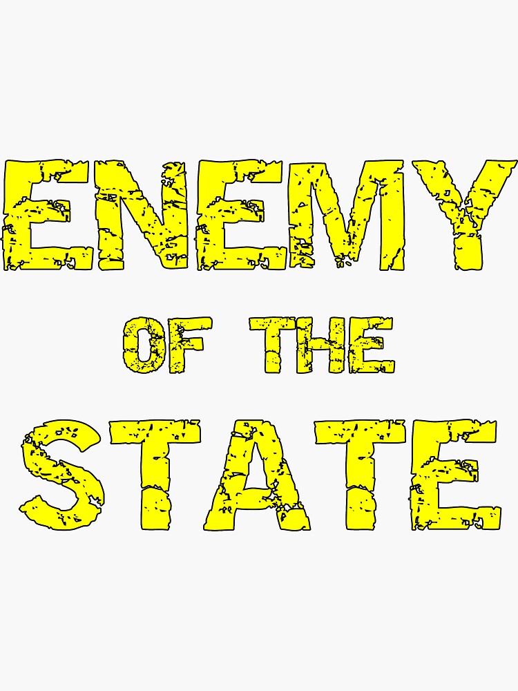 "Enemy" Sticker by CountryYak | Redbubble