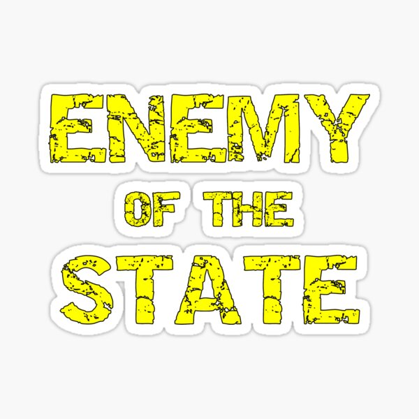 "Enemy" Sticker by CountryYak | Redbubble
