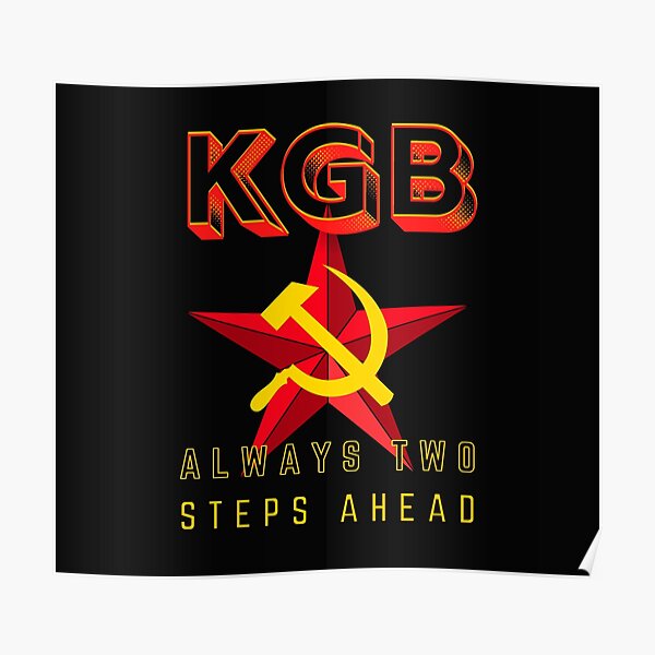 "KGB Always Two Steps Ahead Soviet Union Red Star USSR Hummer & Sickle ...