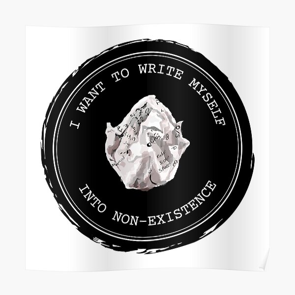 "I want to write myself into non-existence // dark academia quotes ...