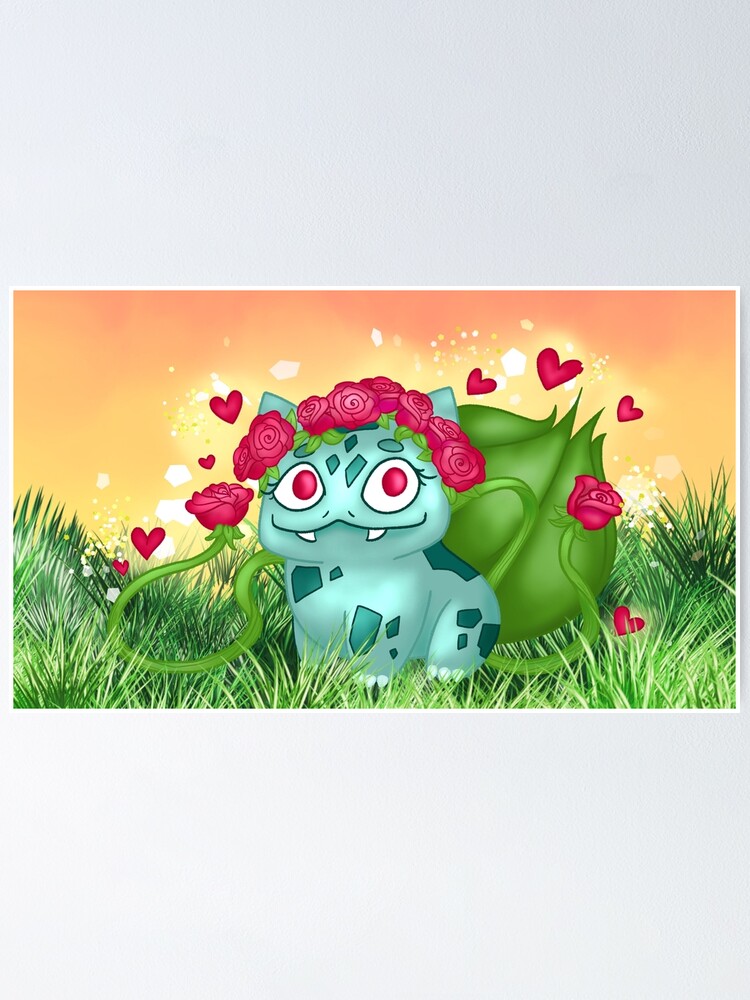"Rose Monster" Poster for Sale by mcrow-creations | Redbubble