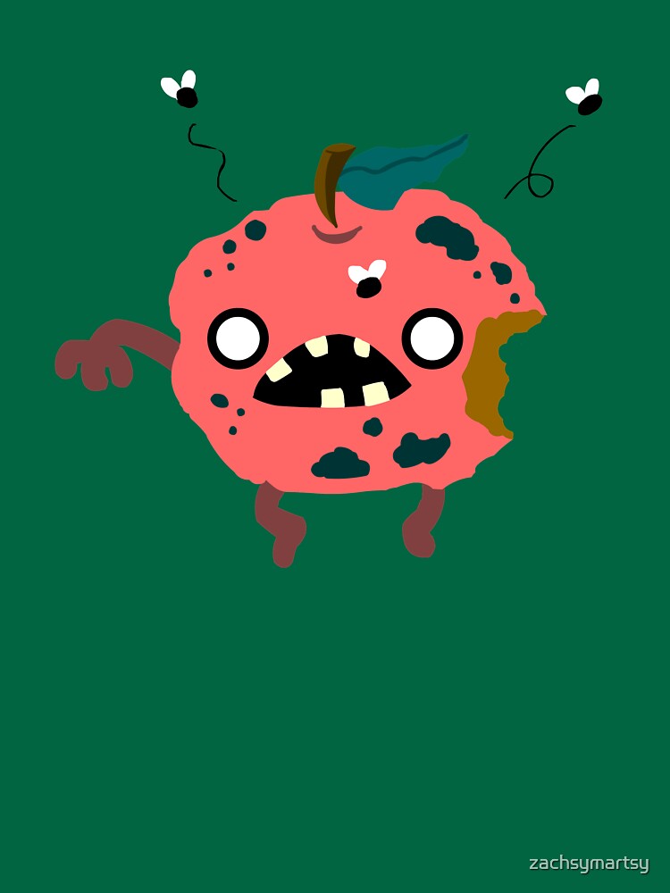 "Apple Zombie Food Edition" T-shirt by zachsymartsy | Redbubble | apple ...