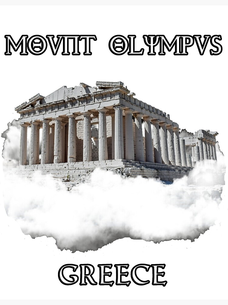 "Athens - Mount Olympus - Design" Poster by TimNies | Redbubble