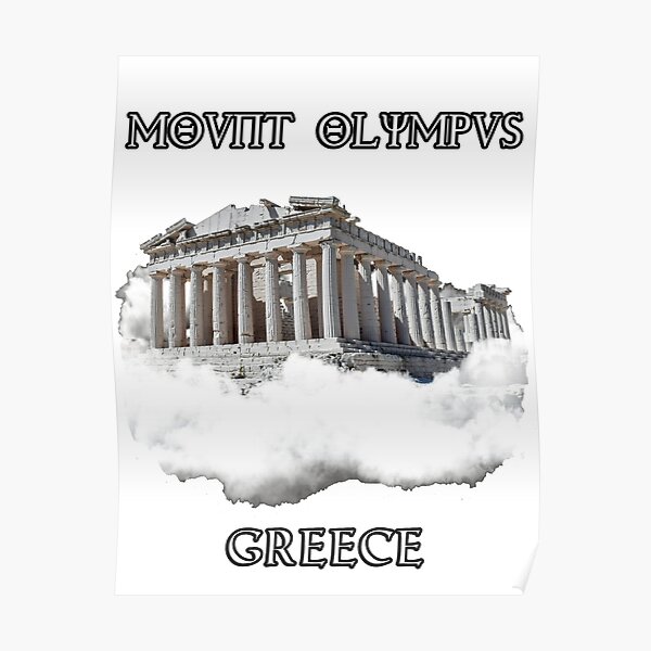 "Athens - Mount Olympus - Design" Poster by TimNies | Redbubble
