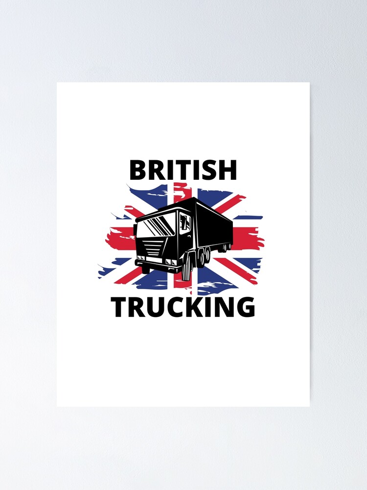 "British Trucking UK Truck Drivers Lorry Driver HGV LGV Union Jack ...