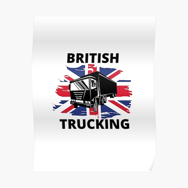 "British Trucking UK Truck Drivers Lorry Driver HGV LGV Union Jack ...